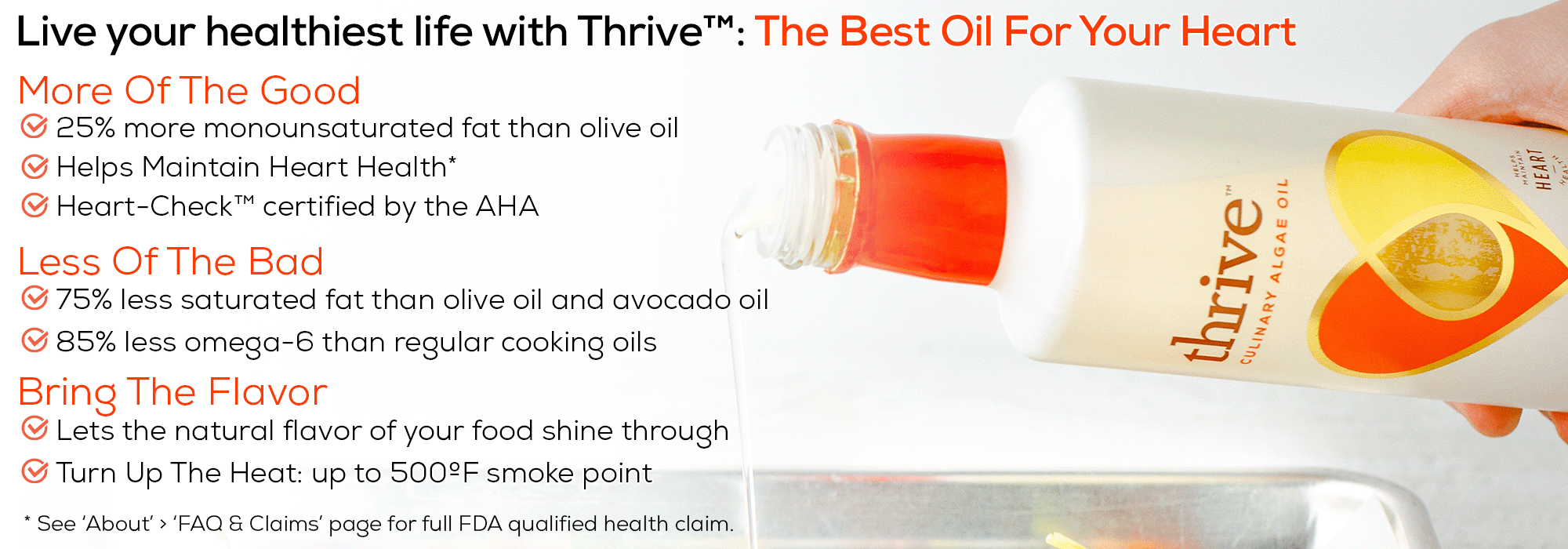 Thrive™ Culinary Algae Oils